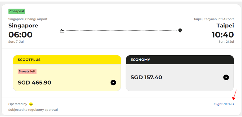 Why don’t I see the ScootPlus option for certain flights?